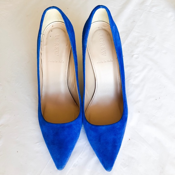 J. Crew | Shoes | Jcrew Pumps Heels Electric Blue Bluebird 65 | Poshmark
